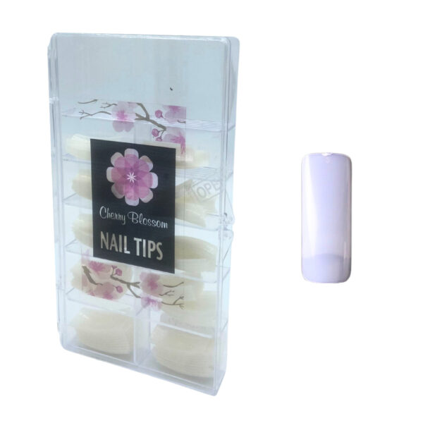 Cut Out Nail Tips-Natural - Cherry Blossom Store