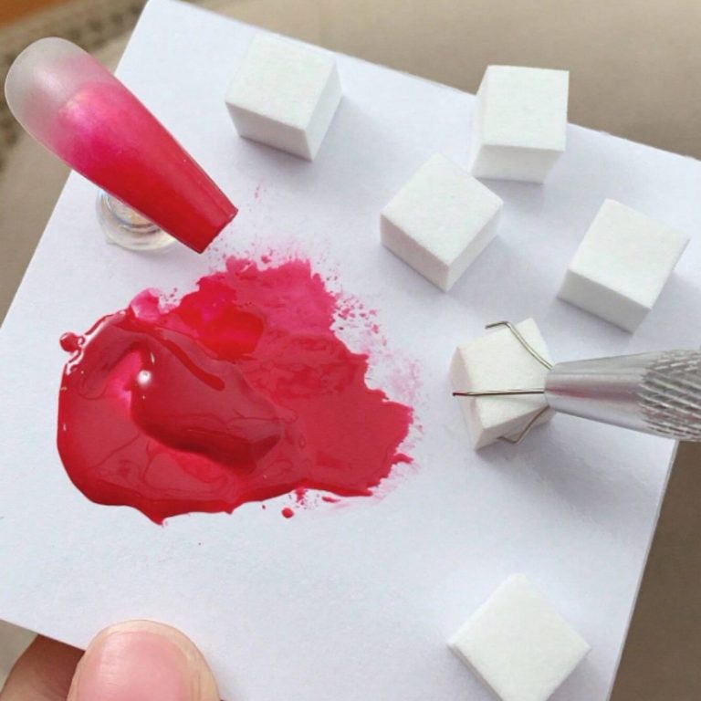 100 pcs Mini Sponge Blocks With 4-Prong Tweezers - multicolour - Cherry ...
