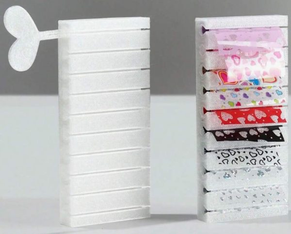 Nail Transfer Foil Storage Box, Heart Handle - Cherry Blossom Store